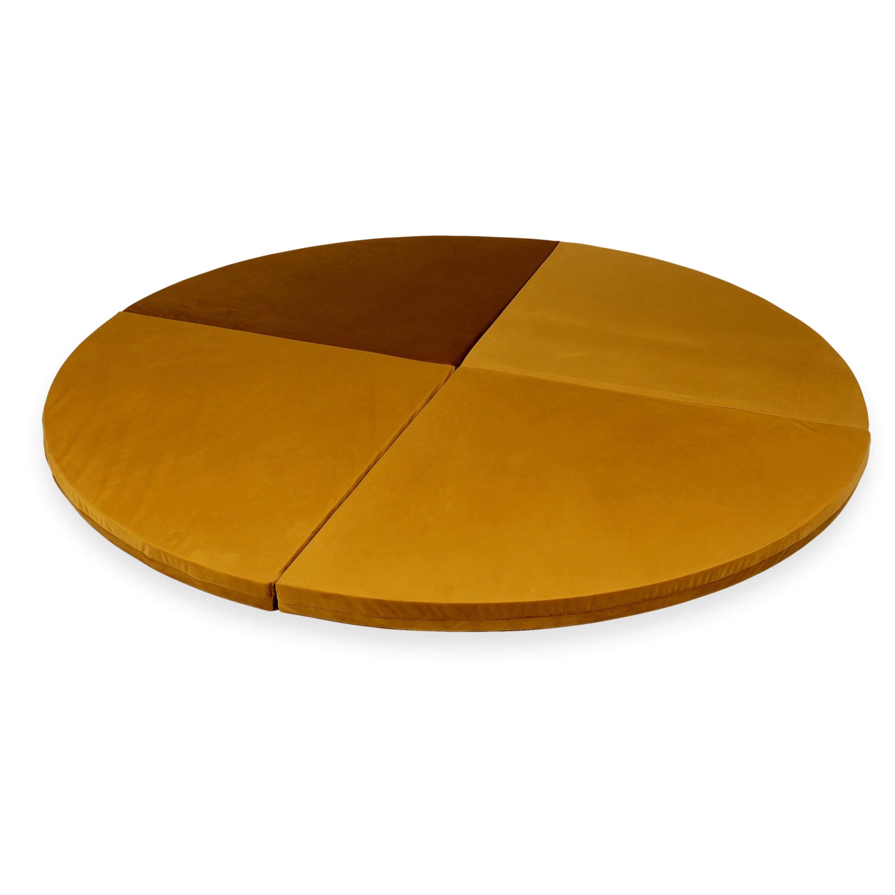 Tapis de jeu Rond en velours 160cm, Or • LOOVE