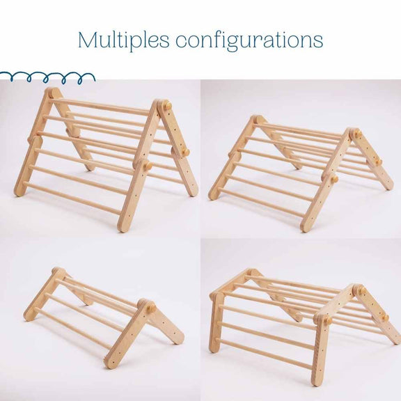 Triangle de Pikler évolutif et pliable, bois FSC • LOOVE